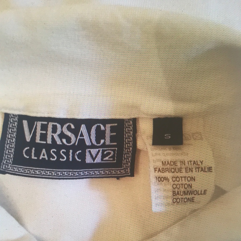Versace Classic V2 Shirt Greek Key Logo Size:M - Gem